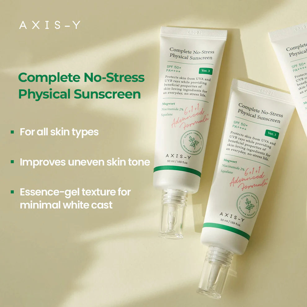 Axis y Complete No Stress Physical Sunscreen 50 Ml – Groomcosmic